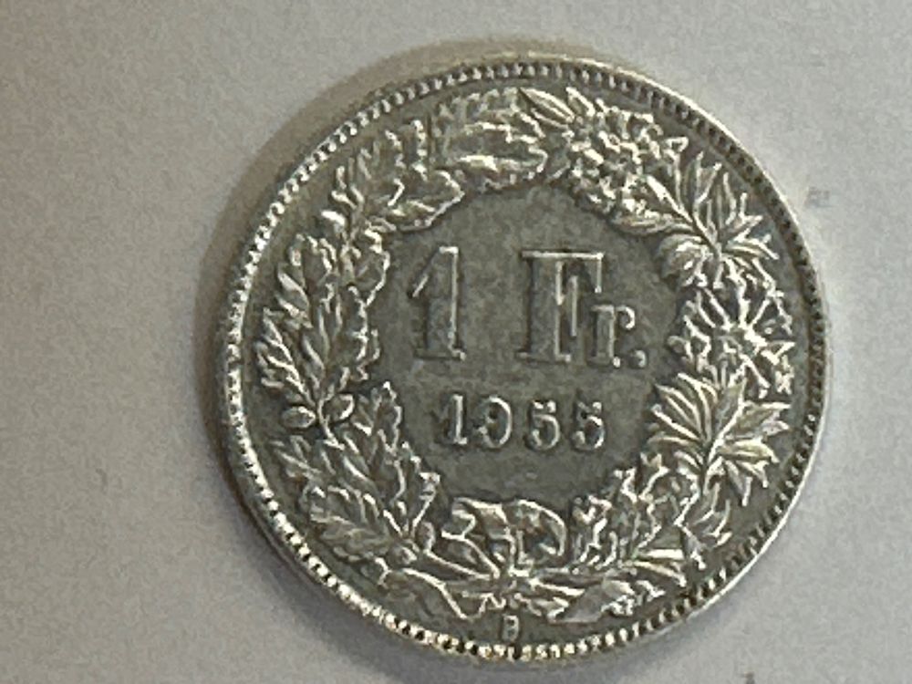 1 Fr. Silber Schweiz 1955 ss+ | Kaufen auf Ricardo