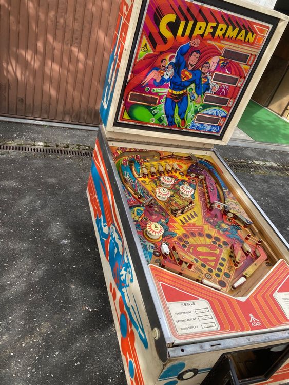 Atari Supermann Flipperkasten, Pinball | Kaufen auf Ricardo
