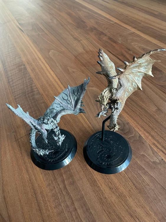 Monster Hunter Silver Rathalos & Gold Rathian Figure Builder (Gebraucht ...