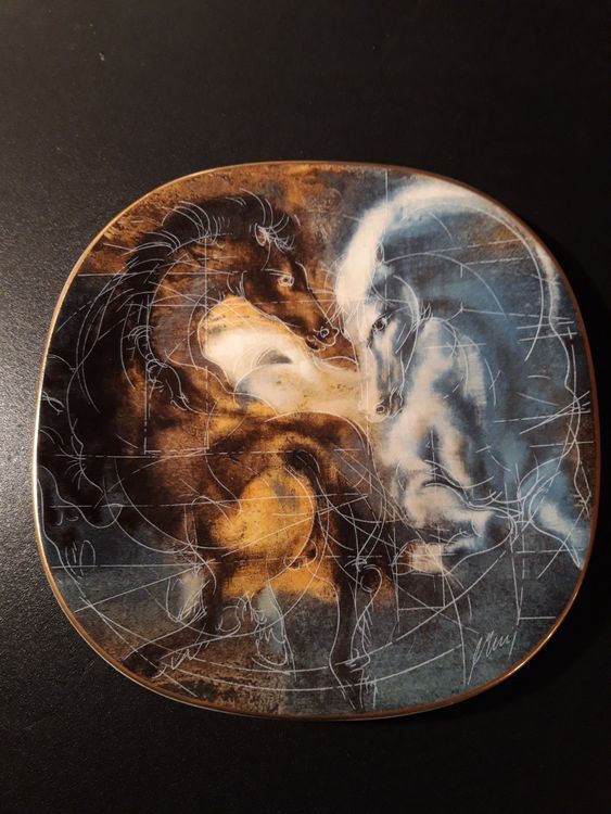 *Sammel-Teller* Hans Erni /Zwei Pferde/Porzellan Rosenthal | Kaufen auf Ricardo