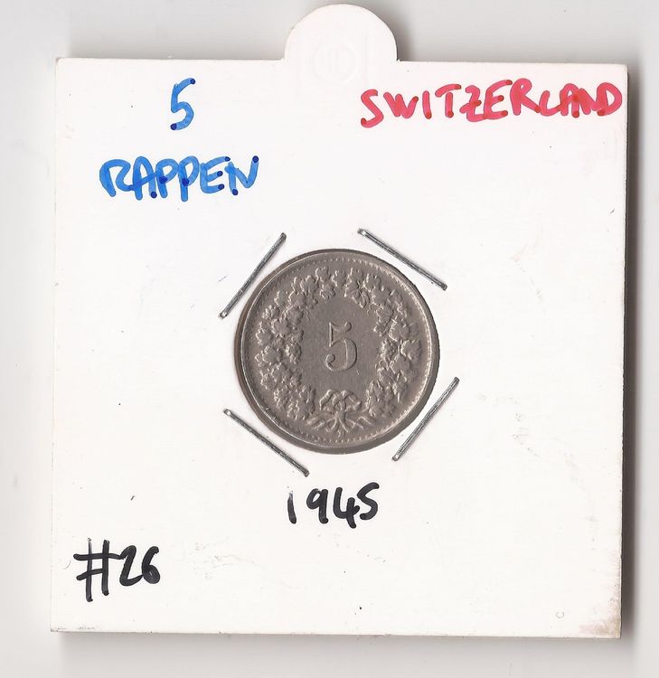 5 Rappen - 1945 | Kaufen auf Ricardo