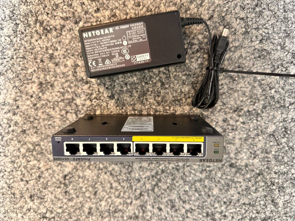 Netgear PoE Switch Pro Safe GS108PE | Kaufen auf Ricardo