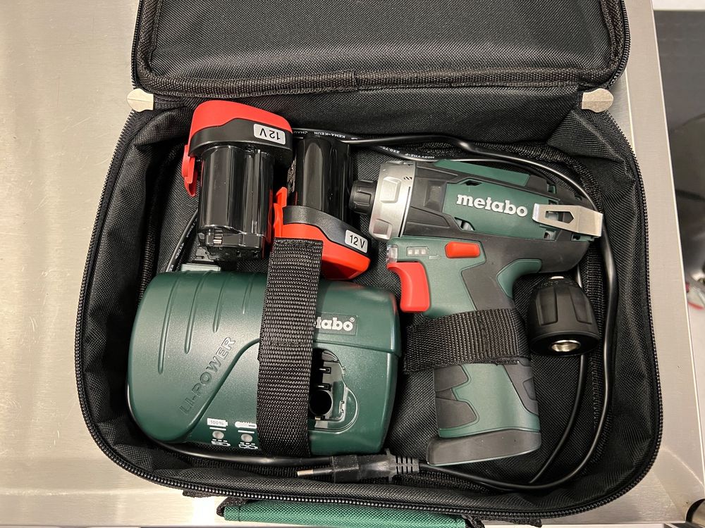 Metabo Akkuschrauber Akkubohrer PowerMaxx BS Akku Neuwertig | Kaufen ...