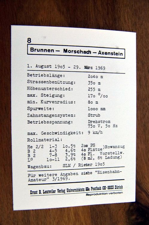 8 Brunnen-Morschach-Axenstein - E.B. Leutwiler - AK-Serie (Gebraucht) in Schönenwerd für CHF 16 ...