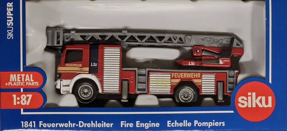 Siku 1841: Feuerwehrdrehleiter, 360 Grad drehbar (Neu und ...