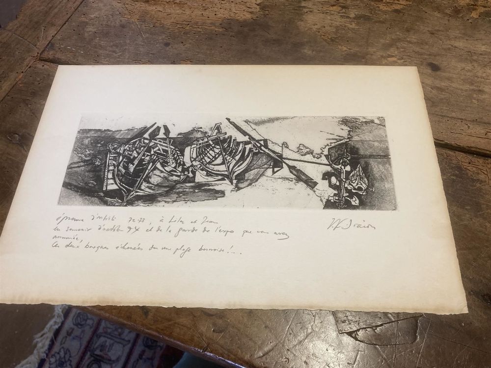 Radierung Boote / Schiffe sign (Gebraucht) in Bern für CHF 29.9 – mit ...