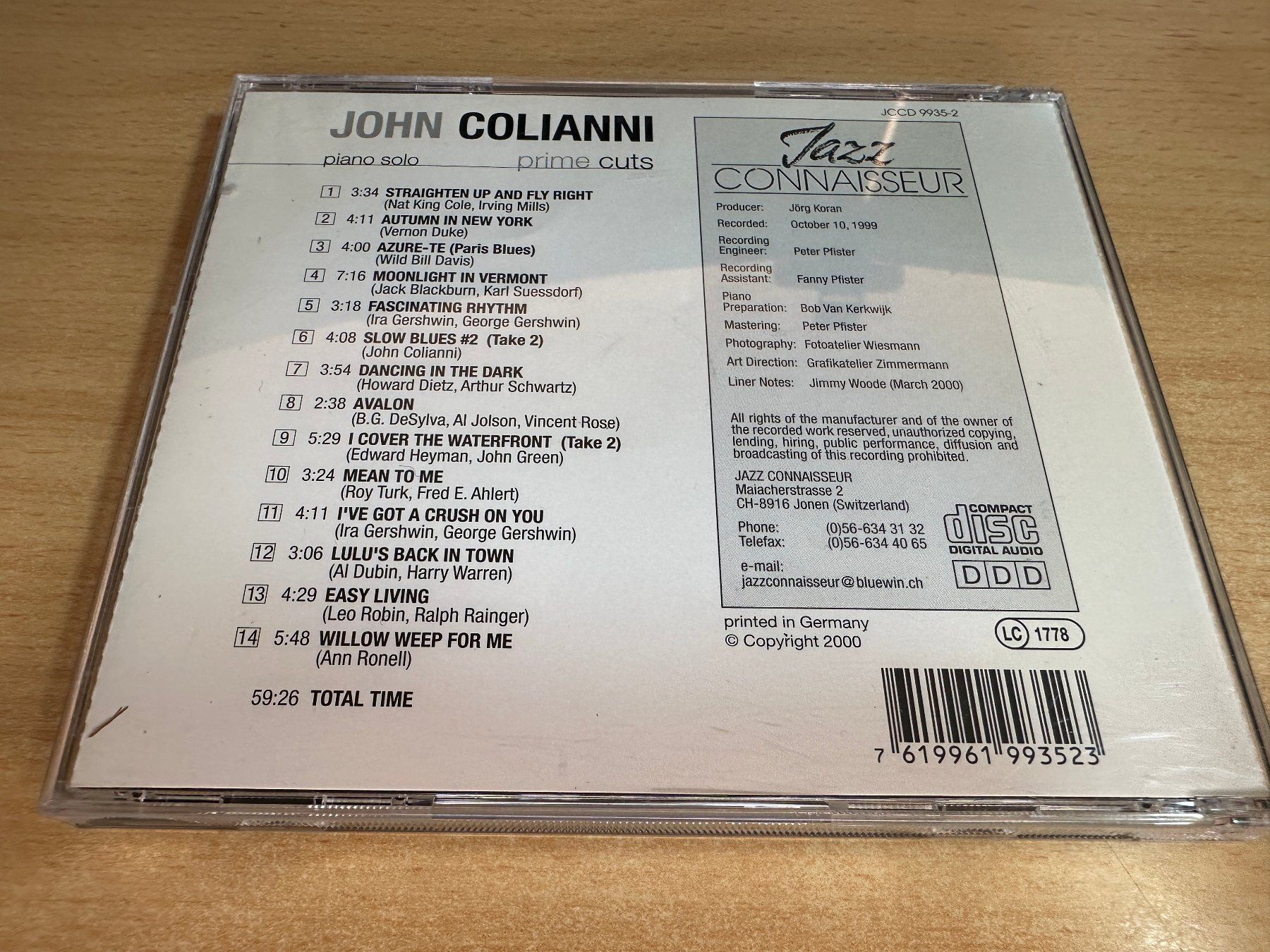 Z4 John Colianni – Prime Cuts - Piano Solo - Signiert (Gebraucht) in ...