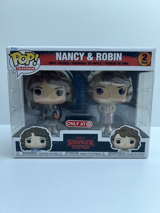 Funko POP! 2-Pack Stranger Things Nancy & Robin Victor Creel (Neu und ...