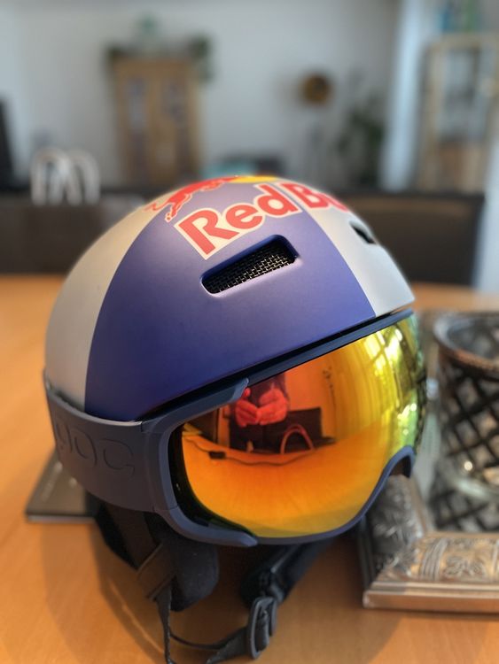 Red Bull Athlete Only Ski Helm inklusive POC Zonula-Brille | Kaufen auf ...