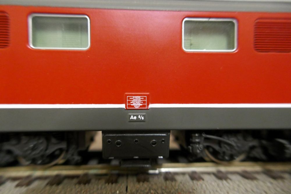 Roco 43536 SBB Ae 6/6 Gotthardlok rot, Epoche IV (Gebraucht) in Oberhasli für CHF 110 – mit ...