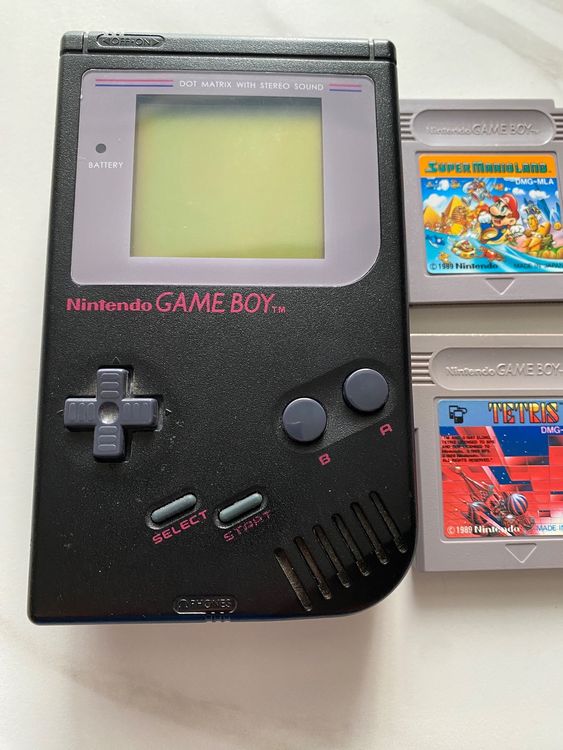 Nintendo Game Boy Black + Gratis Super Mario Land & Tetris (Neu (gemäss ...