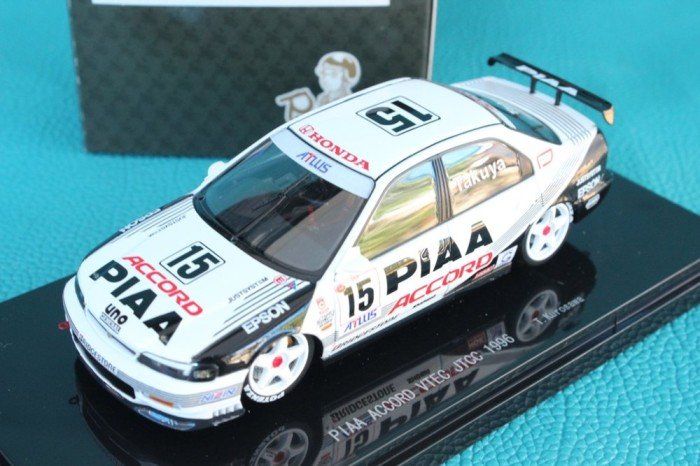 Honda Accord V VTEC #15 JTCC PIAA 1996 weiss / Decor 1:43 (Neu und ...