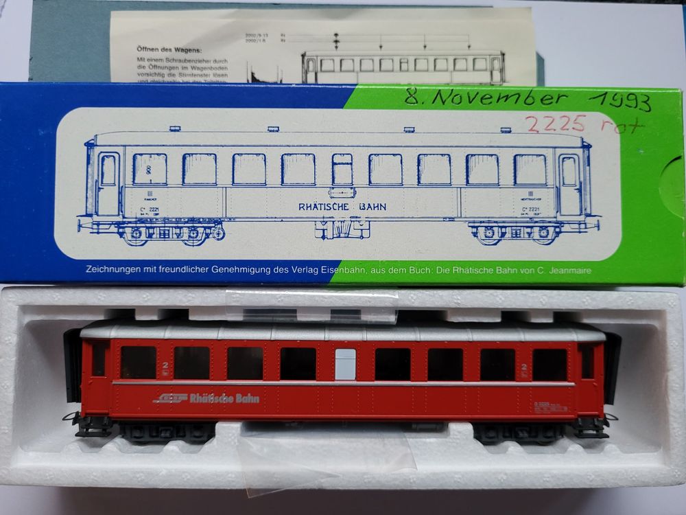 STL 2202/5 RhB Stahlwagen B 2225 neu H0m OVP (Neu und originalverpackt) in Huttwil für CHF 32 ...