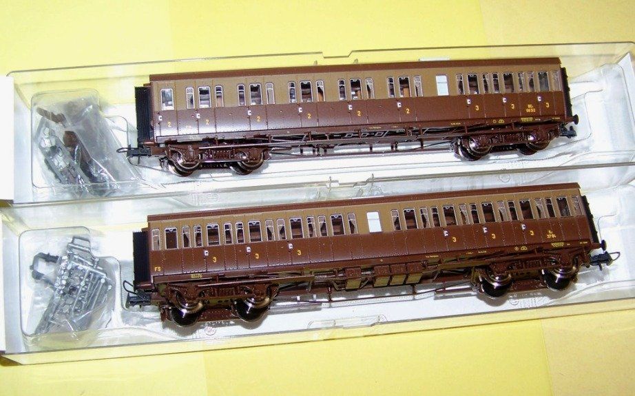 Roco H0 64586 64587: 2 x Personenwagen Centoporte BCz+Cz FS (Neu und ...