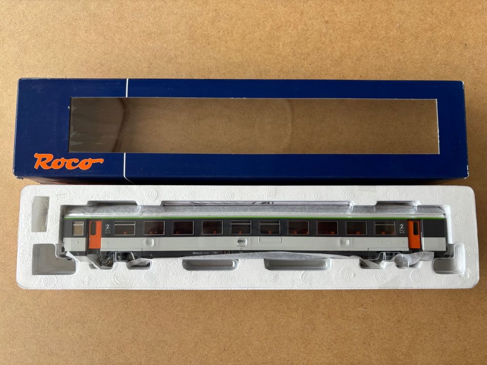 Roco 45731 Personenwagen SNCF 2 KL CORAIL (Neu und originalverpackt) in ...