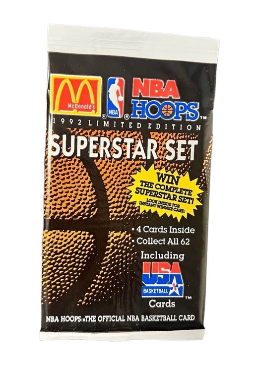 NBA HOOPS McDonalds pack 1992 limited edition (4 cards) (Neu und ...