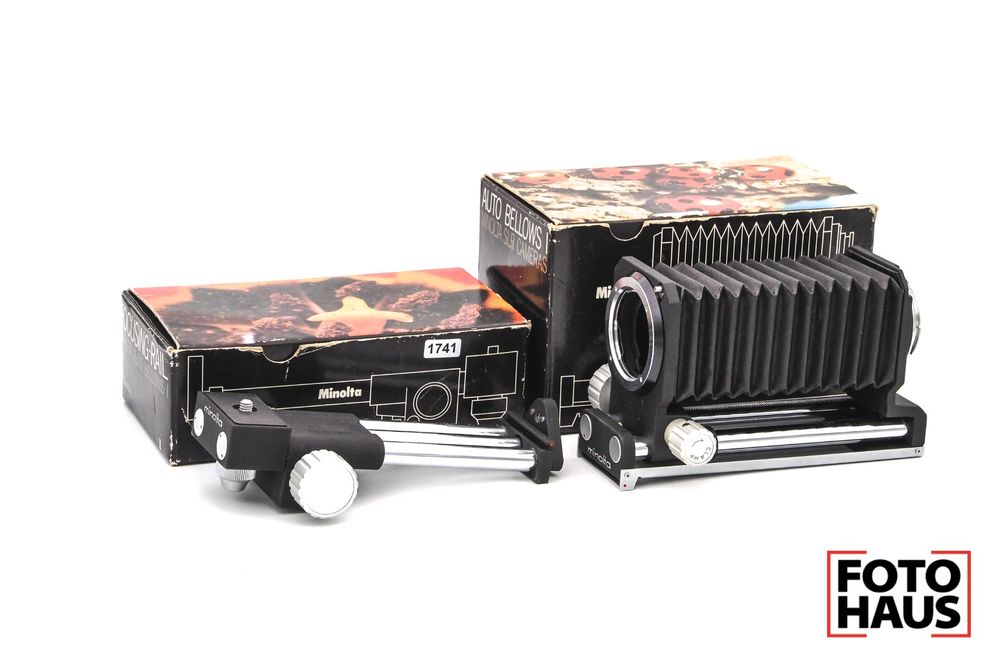 Minolta Auto Balgen I + Fokussierschiene für SLR MD MC 1741 (Gebraucht ...