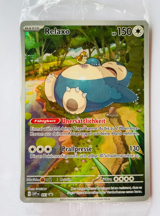 Relaxo (SVP 051) SV Black Star Promos Pokemon Karte (Neu (gemäss ...