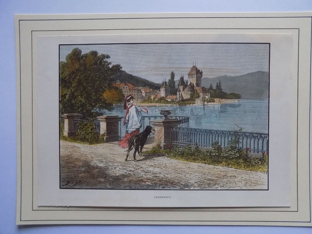 Oberhofen am Thunersee mit Blick auf Schloss Oberhofen | Kaufen auf Ricardo
