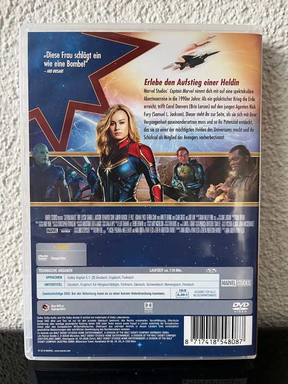Captain Marvel Movie DVD (Gebraucht) in Unterägeri für CHF 3 – mit ...
