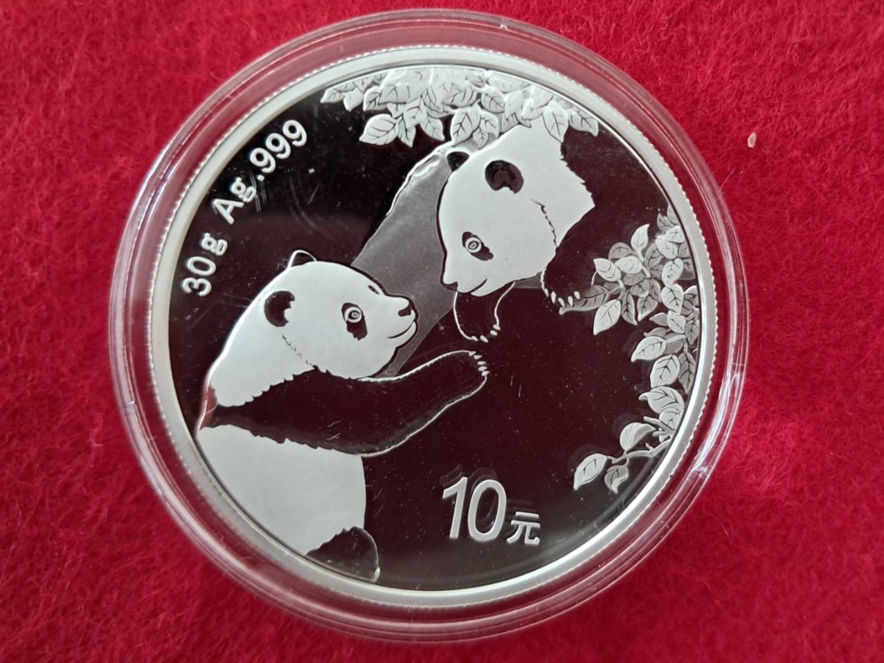 PANDA 2023 CHINA fast 1 UNZE OZ SILBER Silbermünze 999 @€@ (Neu und originalverpackt) in ...