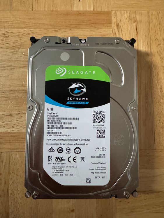 Seagate Skyhawk Surveillance 6 TB | Kaufen auf Ricardo