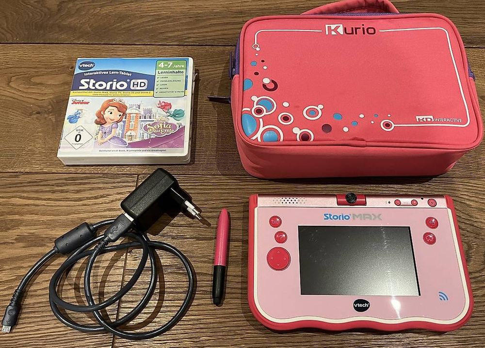 VTech Tablet Storio Max (rosa) (zusätzlich mit Sofia) (Gebraucht) in ...
