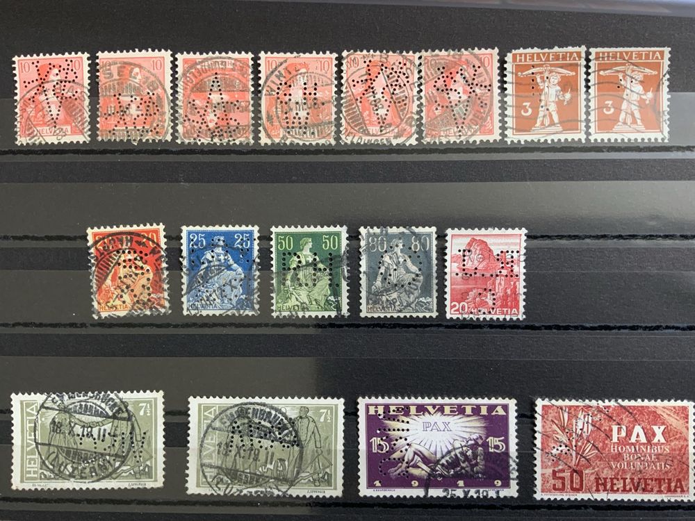 Briefmarken Schweiz Perfin | Kaufen auf Ricardo