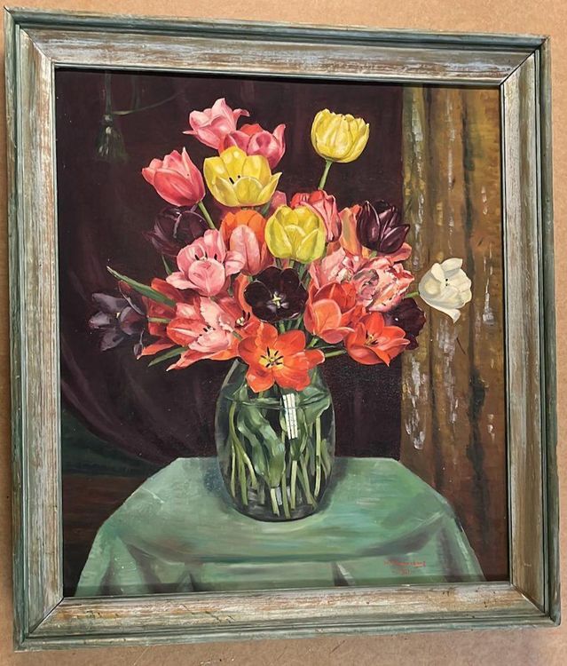 Gemälde Blumen in Vase signiert Walter Schauenberg (ID 6810) (Gebraucht) in Gelterfingen für CHF ...