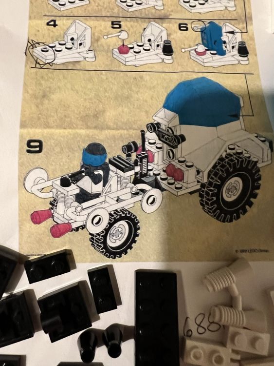 Lego LEGOLAND 6885 Krater-Raupenfahrzeug von 1988 unvollst. | Kaufen ...