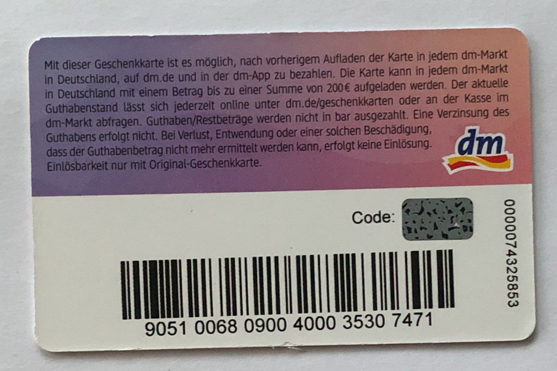 DM Geschenkkarten ohne Guthaben und für Sammler gedacht. (Gebraucht) in ...
