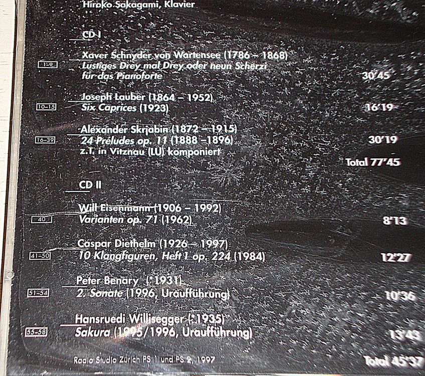 set 2CD's - in Luzern - Hiroko Sakagami, Joseph Lauber, (Neu und ...