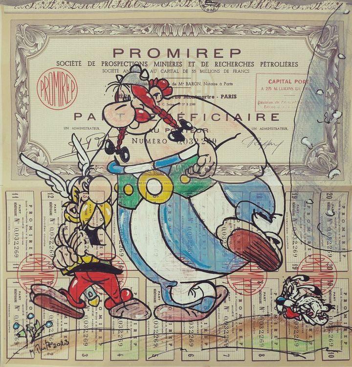 Gemälde Malerei Zeichnung Asterix/Obelix Kunst:Manuela Reitz (Neu (gemäss Beschreibung)) in ...