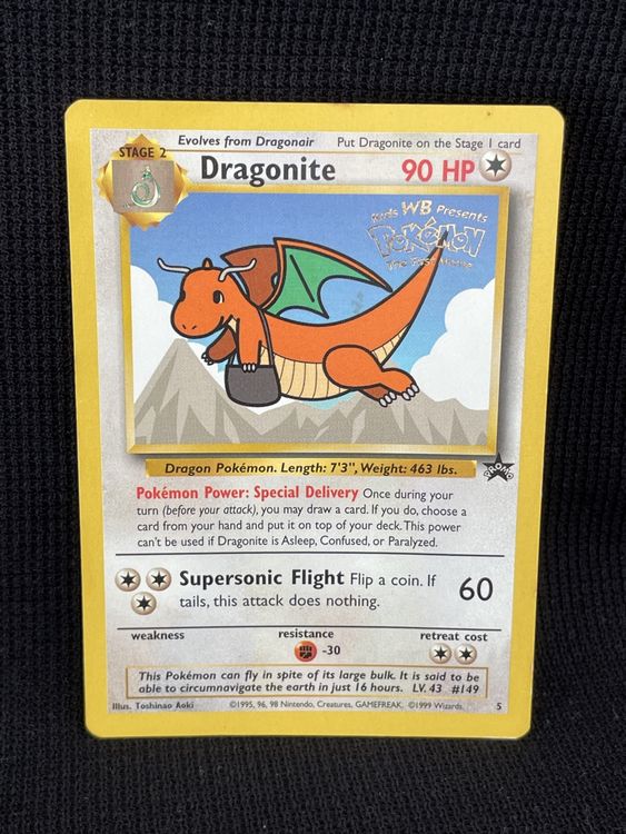 Dragonite Promo 5 Pokemon wotc WB kids first movie dragoran | Kaufen ...