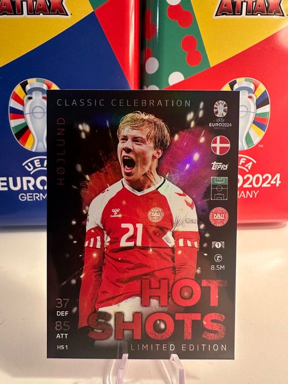 Topps EURO EM Germany 2024 TradingCard HS 1 - Rasmus Hojlund (Gebraucht ...