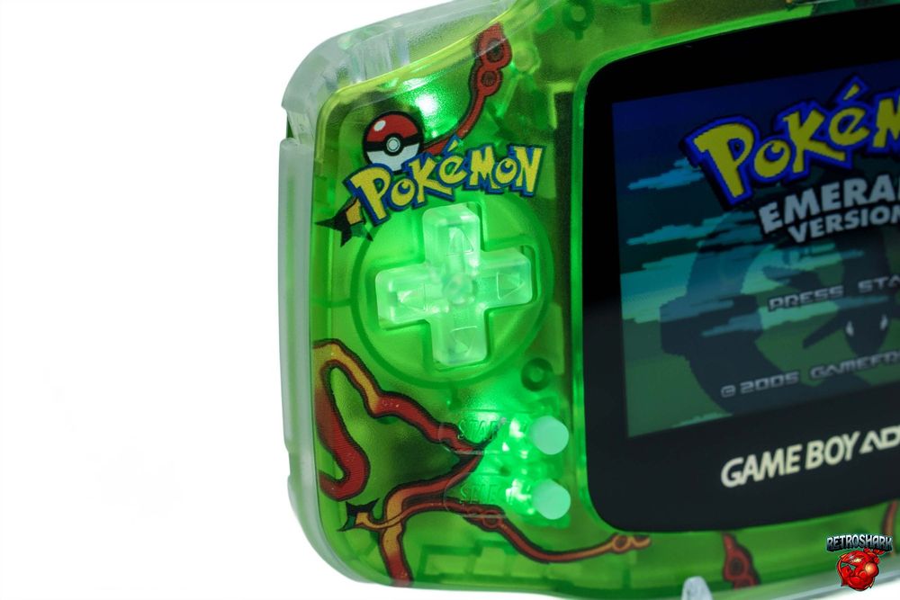 GameBoy Advance IPS Pokémon Rayquaza Edition with LED Button (Gebraucht ...