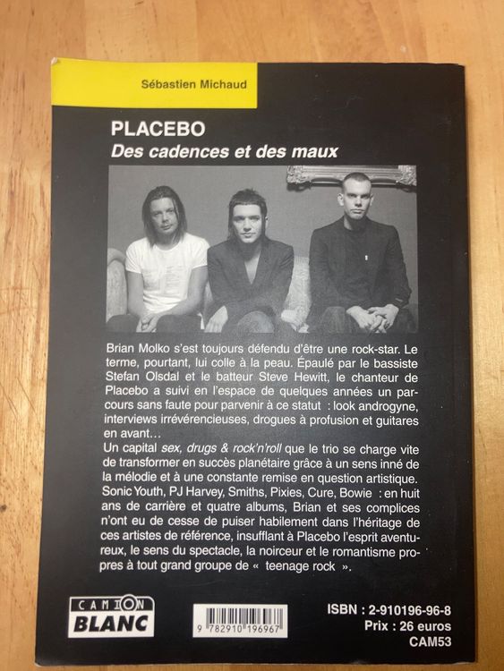 Placebo, Des cadences et des maux, Sébastien Michaud (Gebraucht) in ...