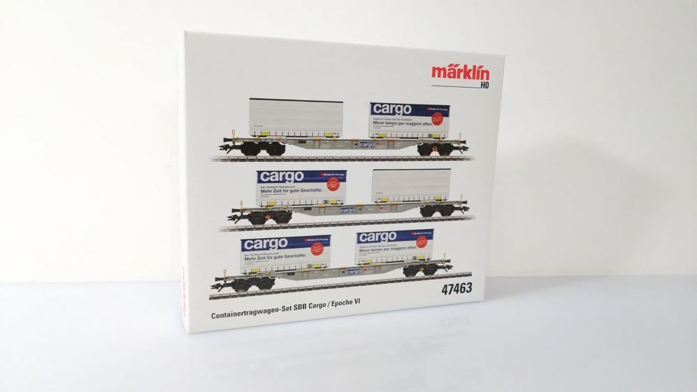 Märklin 47463 - Containertragwagen-Set SBB Cargo | Kaufen auf Ricardo