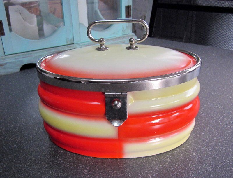 Art Deco Keramik Deckeldose/Keksdose/Gebäckdose, C.Teichert (Gebraucht) in Bischofszell für CHF ...