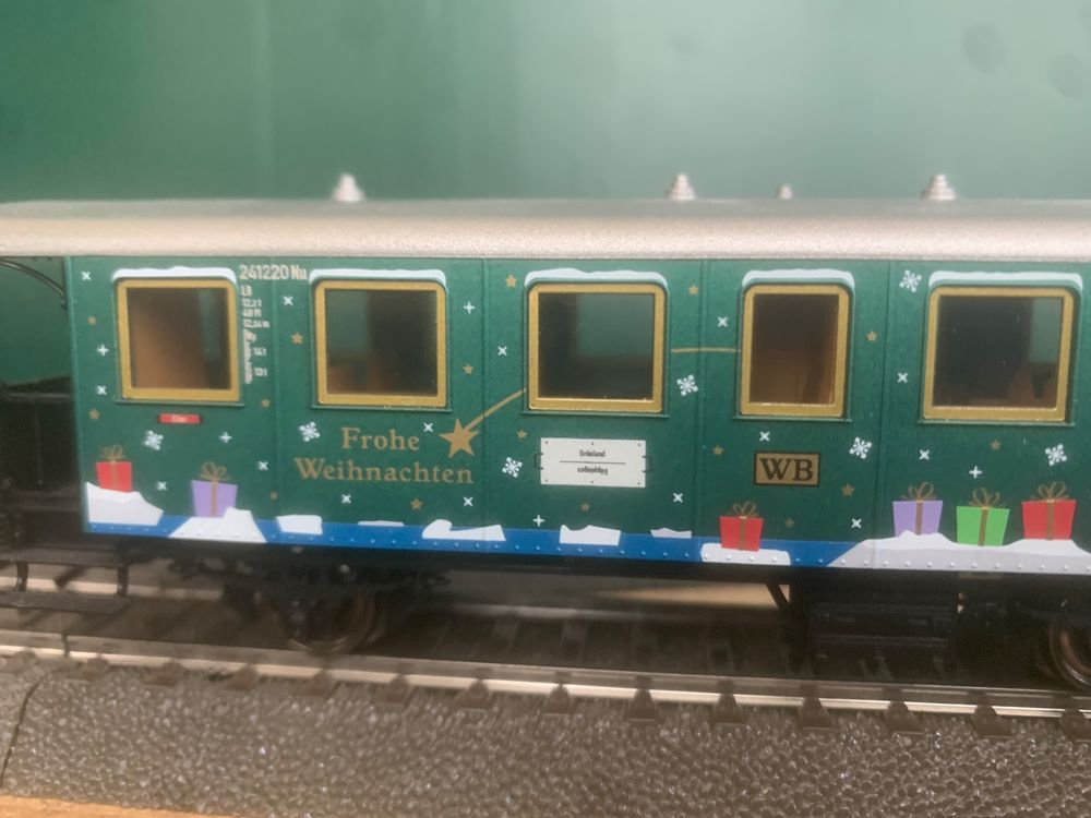 Märklin HO 48420 + 48421 wagon de Noël Weichnachtswagen (Gebraucht) in ...