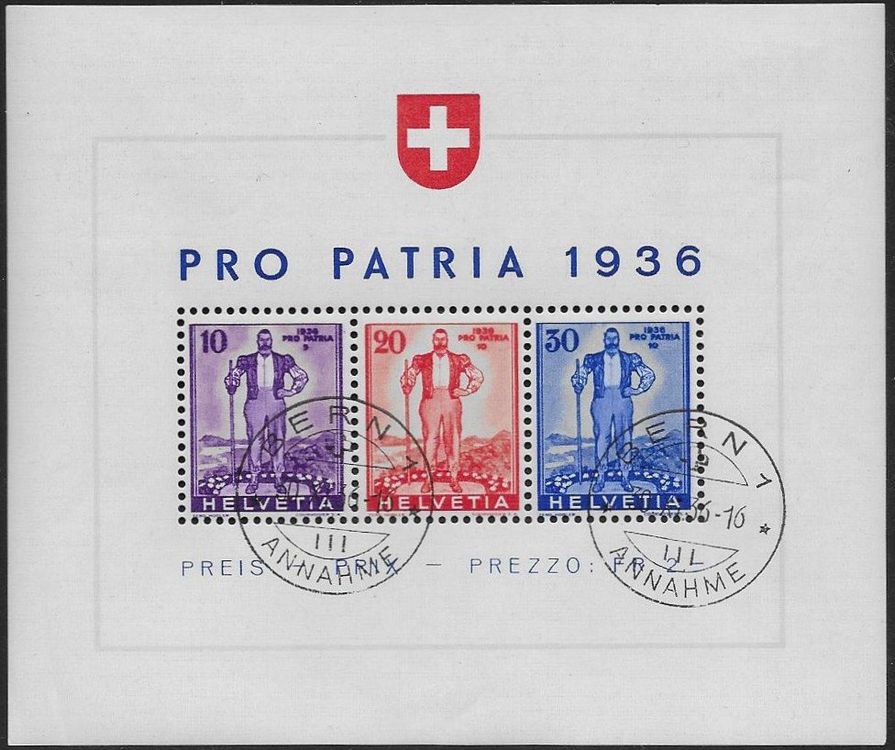 1936 Wehranleihe PP BLOCK W8 o BERN1 SBK 300.- Top ab 1.- (Gebraucht ...