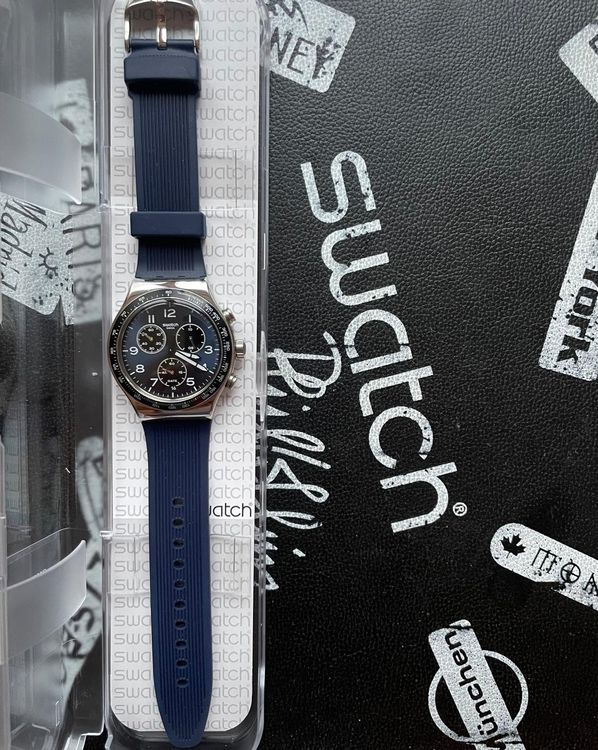 Swatch Uhr Irony New Chrono BOXENGASSE AGAIN YVS423GC (Neu und ...