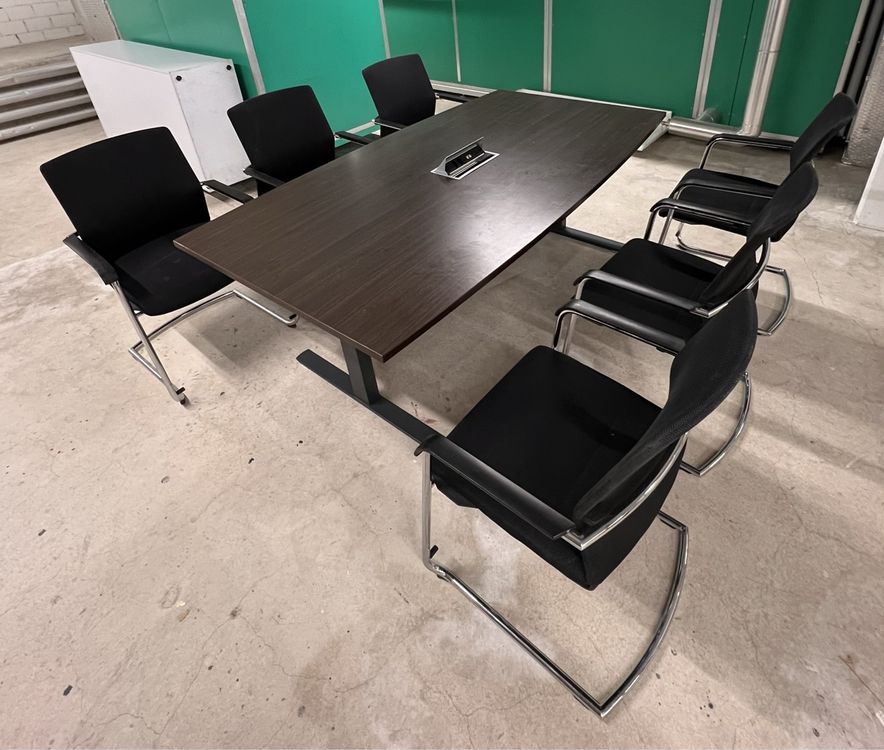 besprechungstisch-sitzungszimmer-mit-6-st-hle-gebraucht-in-z-rich-f-r