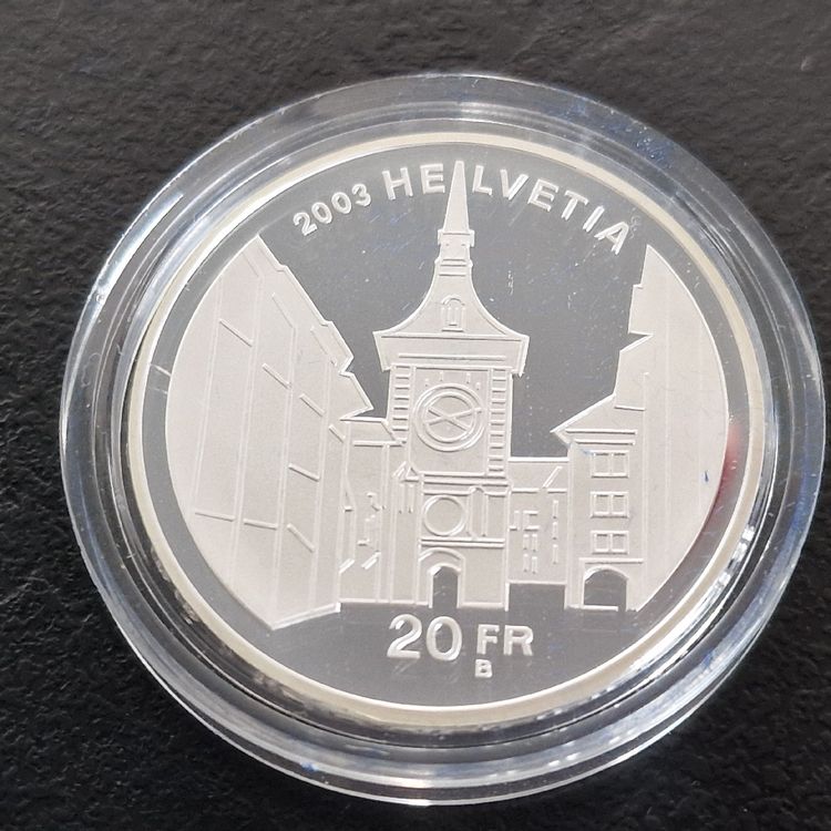 Pièce commémorative CHF 20.- 2003 Berner Altstadt | Kaufen auf Ricardo