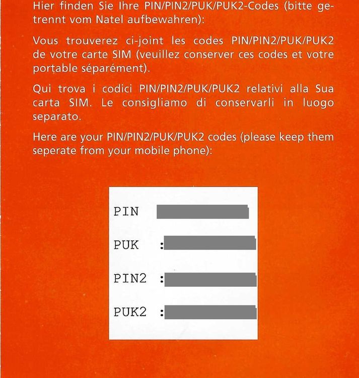 Swisscom GSM Natel SIM Card | Kaufen auf Ricardo