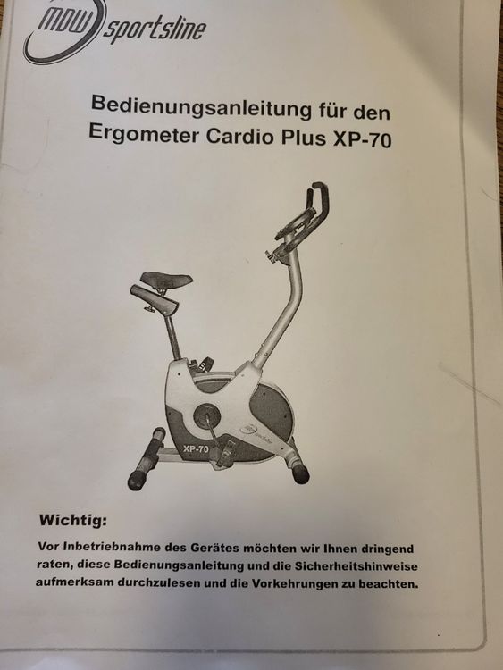 MDW Sportsline Ergometer Cardio Plus XP-70 - Hometrainer (Gebraucht) in ...