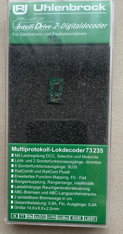 73235 Uhlenbrock DCC Decoder (Neu und originalverpackt) in Root für CHF ...
