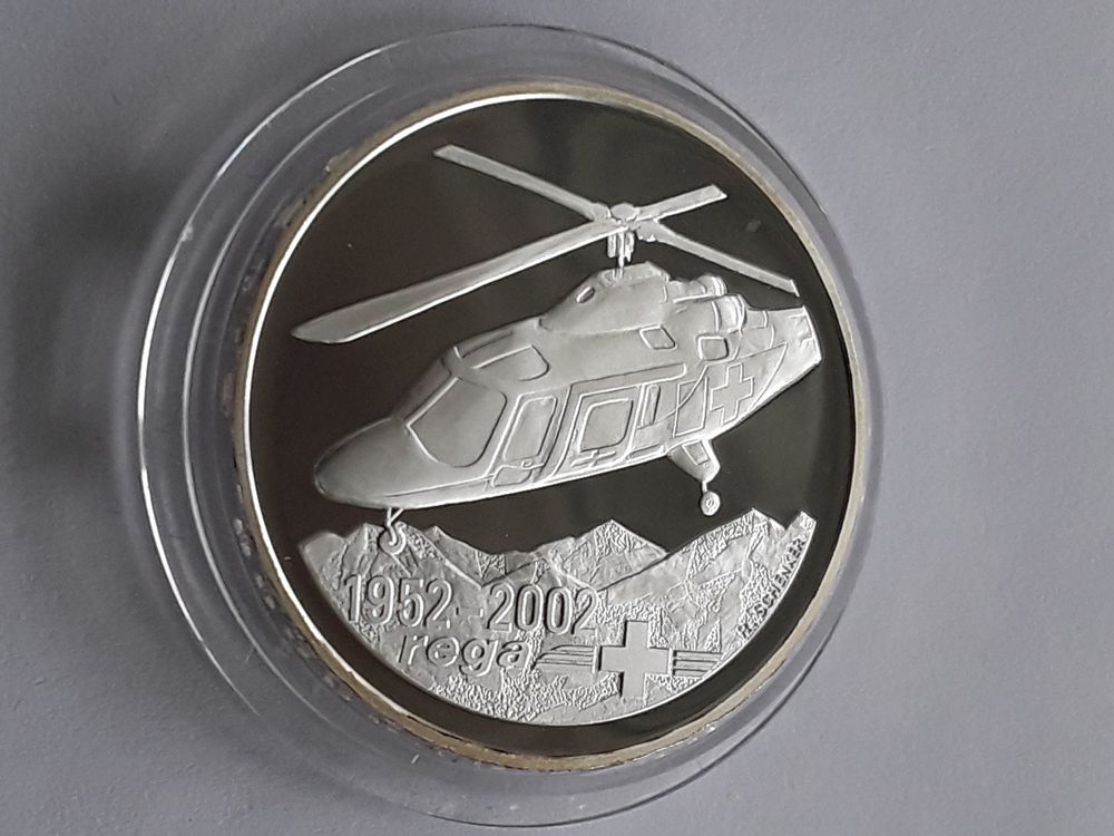 20 Fr. Gedenkmünze 2002 Rega PP (Gebraucht) in Bazenheid für CHF 30 – mit Lieferung auf Ricardo ...