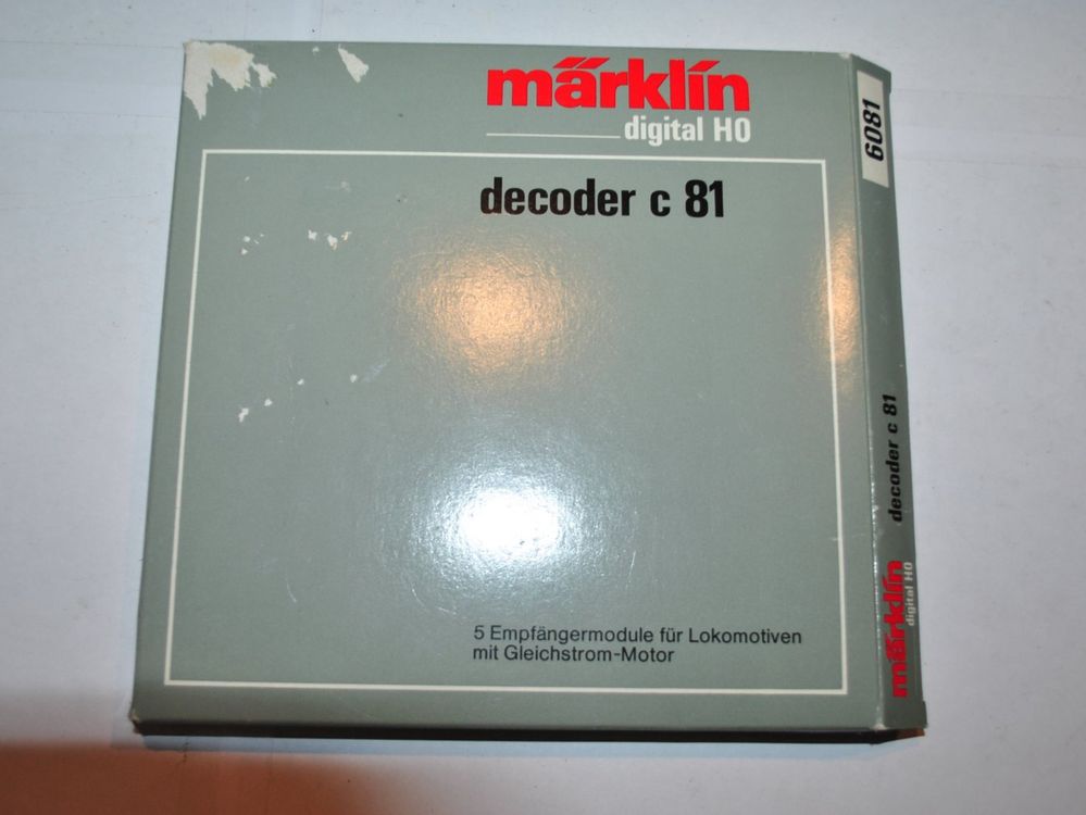 Märklin Decoder 6081 (JAS087) (Gebraucht) in Aarwangen für CHF 1 – mit ...