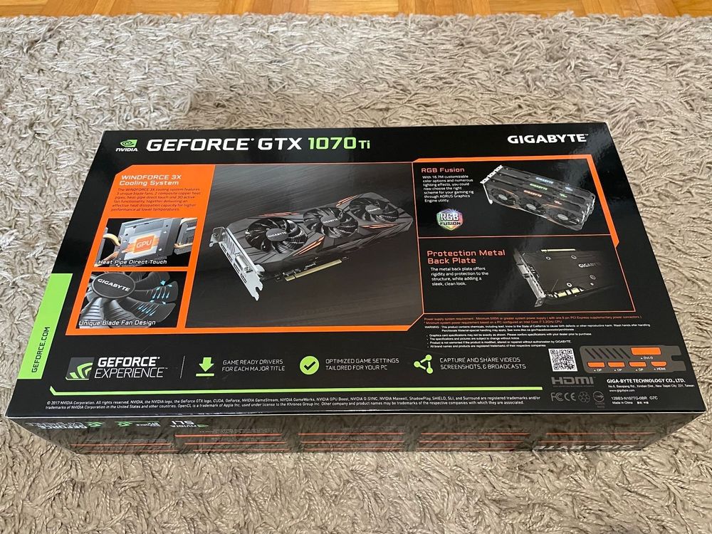 Gigabyte GTX 1070Ti OC 8gb | Kaufen auf Ricardo